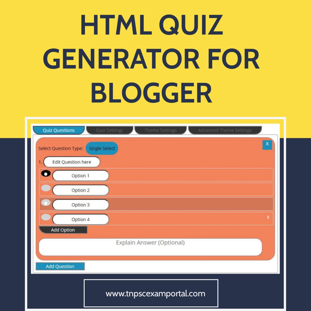 HTML QUIZ GENERATOR FOR BLOGGER / WORDPRESS 2023 HTML QUIZ GENERATOR FOR BLOGGER / WORDPRESS 2023